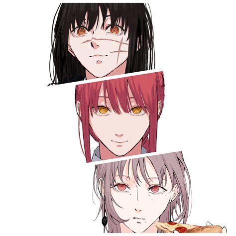 Makima Yoru And Fami Chainsaw Man Drawn By Nabe Danbooru