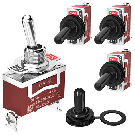 Snapklik Com Joinfworld Marine Toggle Switch V DC A Waterproof