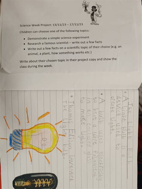 1st And 2nd Class Experiments Science Week Owning National School