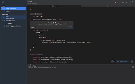 Swift Playground Extraneous Argument With Binding In Swiftui Stack