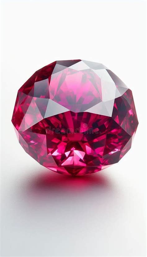 Stunning Ruby Gemstone With Brilliant Cut Facets Stock Illustration Illustration Of Precious