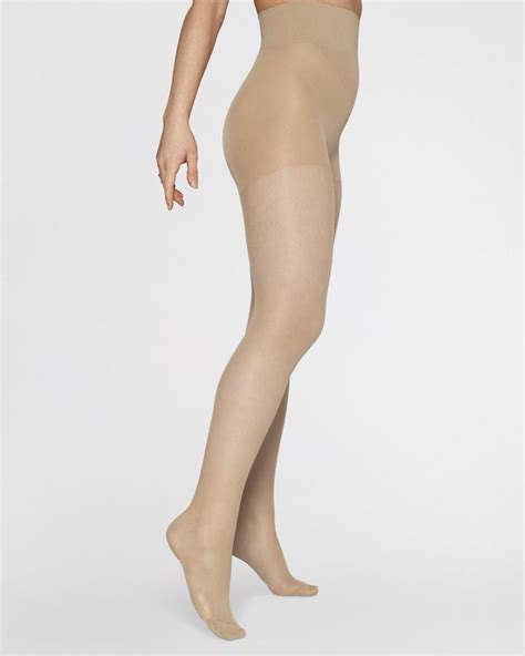 Irma Support Tights Sand 30 Den Shop Now Swedish Stockings