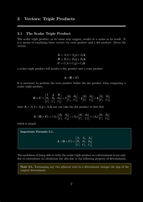 SOLUTION Vector Triple Products Studypool