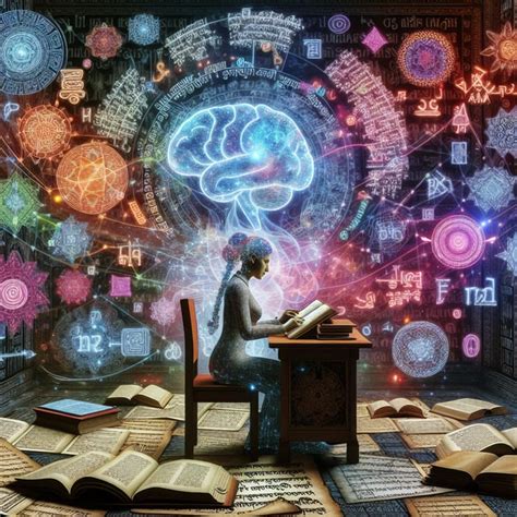 Linguistic Intelligence And Analysis Scholarly Individual Illustration