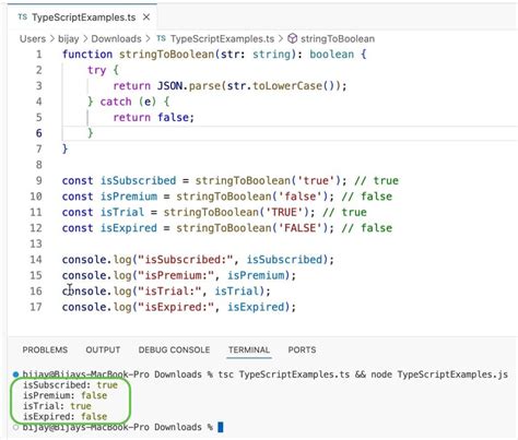 How To Convert A String To Boolean In Typescript