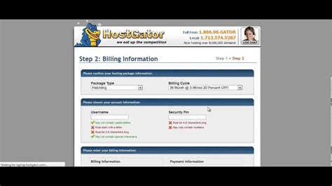 How To Create A Hostgator Account Youtube