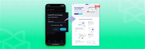 how to convert web page to pdf on android and iphone