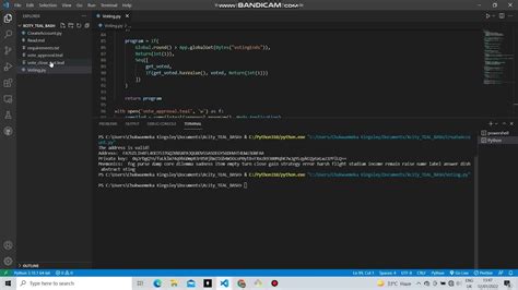 Algorand Voting Smart Contract Pyteal Algosdk Youtube