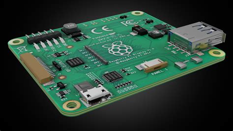 D Model Raspberry Pi Display V TurboSquid