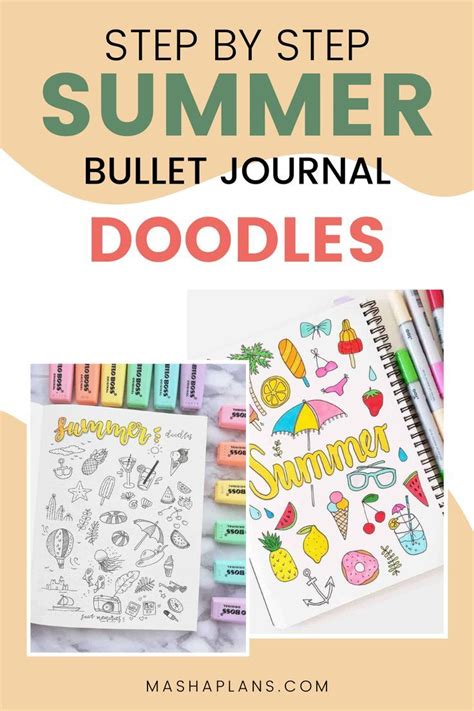 15 Simple And Fun Summer Bullet Journal Doodles Artofit