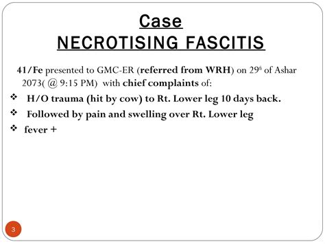 Necrotising Fascitis Ppt