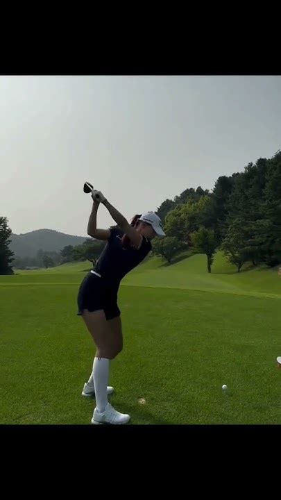 유현주 프로의 드라이버샷 프리샷 루틴 🤩🥵⛳golf Shrots Golfswing Golfshorts Youtube