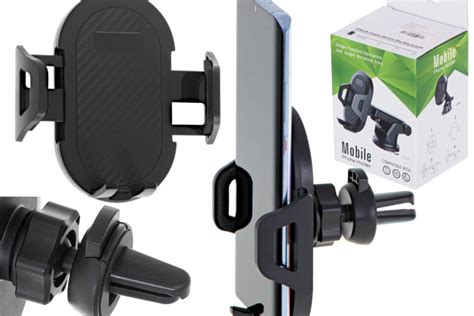 Стойка за телефон в кола монтирана на вентилационен отвор