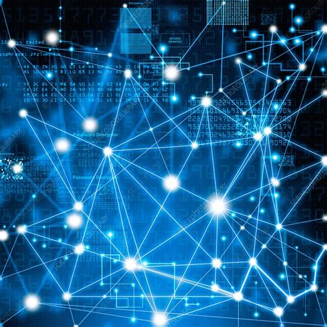 Connecting Dots And Lines Illustration Stock Image F020 2595 Science Photo Library