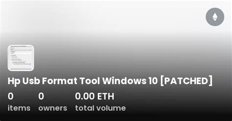 Hp Usb Format Tool Windows 10 Patched Collection Opensea