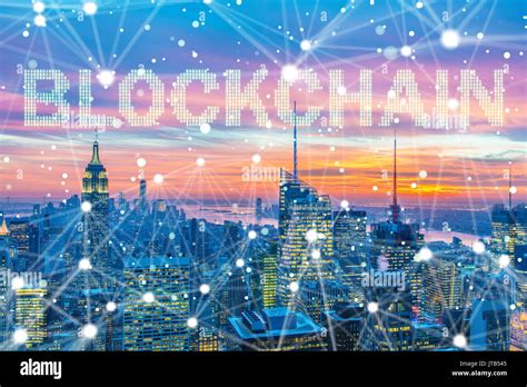 Blockchain Concept In Database Management Stock Photo Alamy