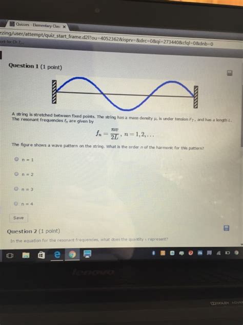 solved a string is stretched between fixed points the
