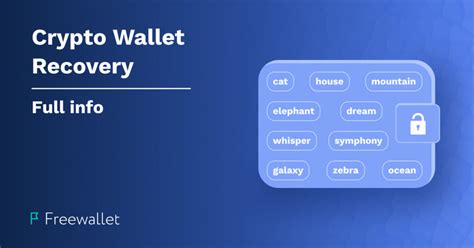 Crypto Wallet Recovery Full Info Freewallet