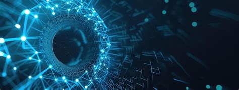Abstract Digital Network Connectivity Background Premium Ai Generated