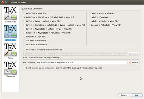 bibtex shortcut to compile the tex and bib in one go with texmaker