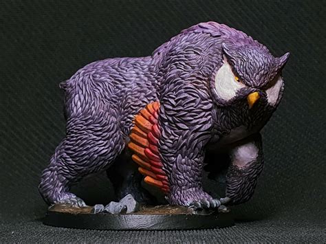 3d Printable Owlbear Tabletop Miniature Pre Supported By Yasashii
