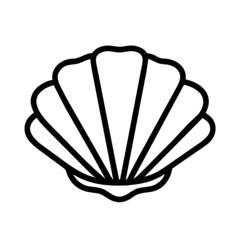 Premium Vector Shell Icon Outline Premium Vector Shell Icon Outline