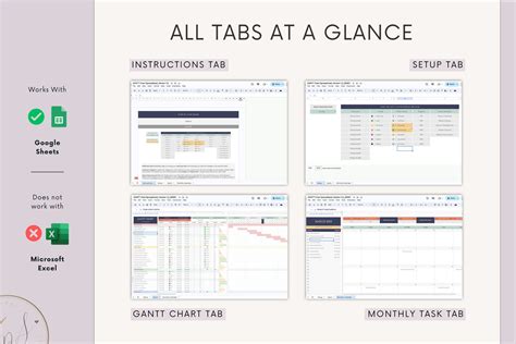 GANTT Chart Google Sheets Template Project Management Template GANTT Chart Google Spreadsheet