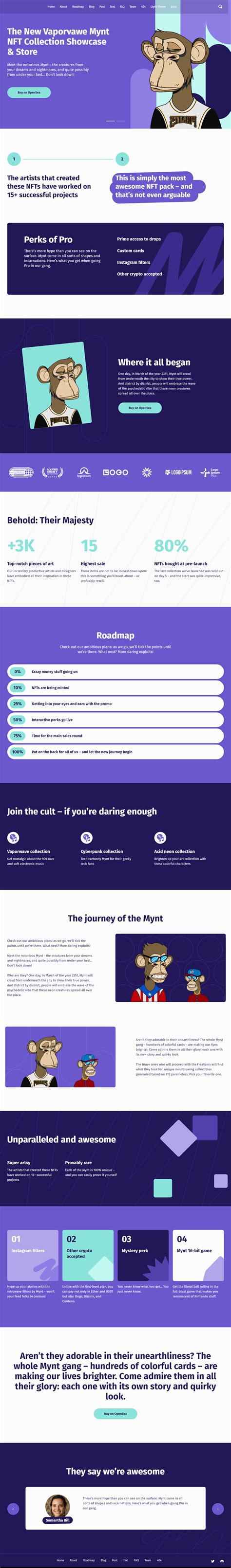 Nft Landing Page Design Crypto Web Crypto UI UX On Behance