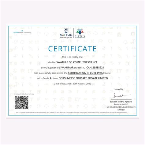 Swathi Sivakumar On Linkedin Certified For Java🧑‍💻