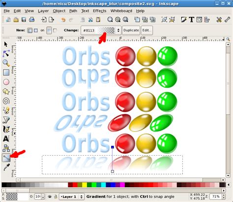Nicus How To How To Use Inkscapes New Blur Filter Use Case Orbs 3d Text And Shadows
