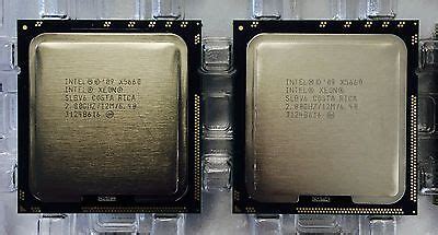 Matched Pair Intel Xeon X Ghz M Core Mhz Slbv Cpu Processor Ebay