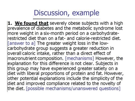 how to write a scientific research discussion section