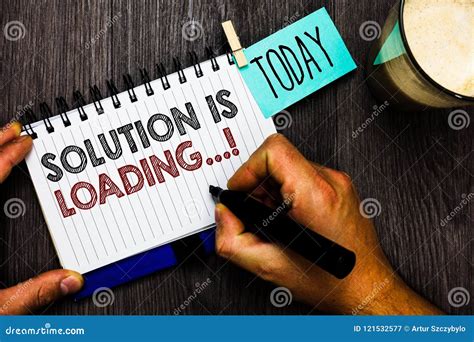 Word Writing Text Solution Is Loading Stock Image Image Of Letter Inspiration 121532577