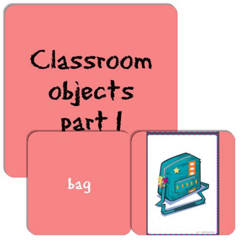 Classroom Objects Part 1 Match The Memory