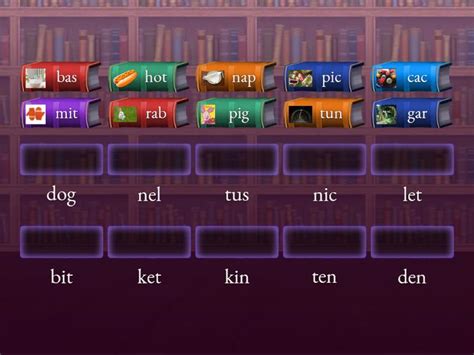 Cvc Syllables Patterns Match Up
