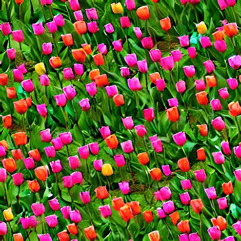 Small Tulip Camp Pattern · Creative Fabrica