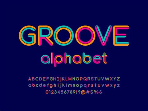 Continuous Line Font Inline Alphabet Royalty Free Vector