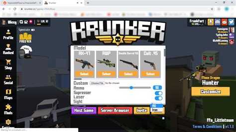 custom classes concept you can make custom weapons and classes would