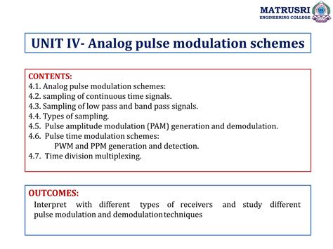 Unit 4 Pulse Analog Modulation Ppt Digital Audio Computer Software And Applications
