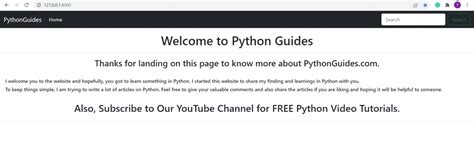 Outputting Python To Html Django Python Guides