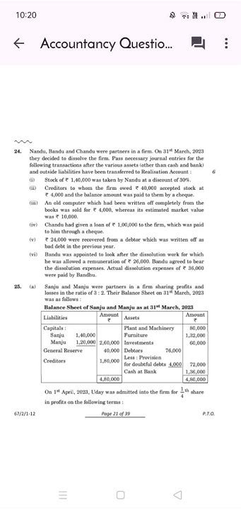 Class 12th Accounts Board Exam Solved Question Viralvideos Exam Schoolgrade Neet Youtube
