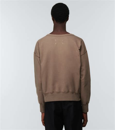 Maison Margiela Logo Cotton Sweatshirt Maison Margiela