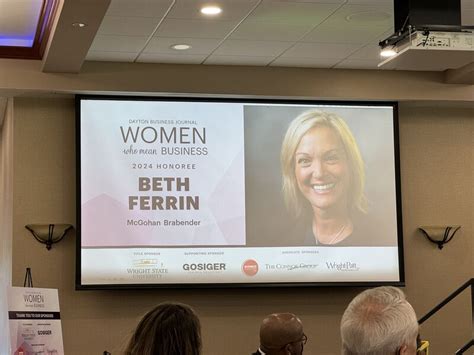 Proud To Celebrate Mcgohan Brabenders President Beth Ferrin For Being Recognized By The