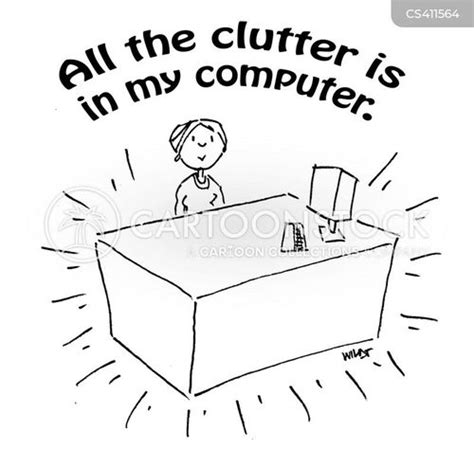 Tidy Desk Cartoons And Comics Funny Pictures From CartoonStock