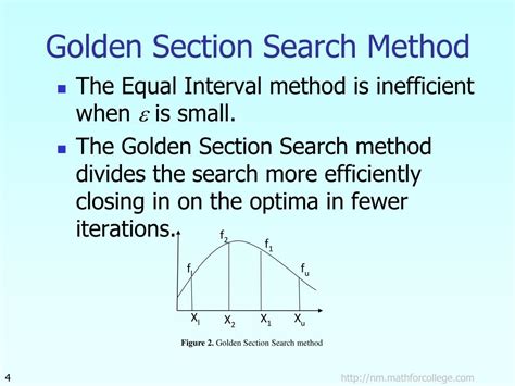 ppt golden section search method powerpoint presentation free