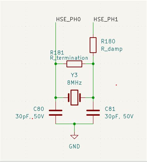 Capacitor Crystal Oscillator Load Capacitance And Damping Resistor Requirement And Reasoning