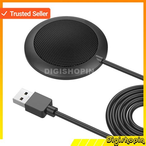 Jual Microphone Desktop USB 360 Degree Plug And Play USB Mikrophone Untuk PC Laptop Smartphone