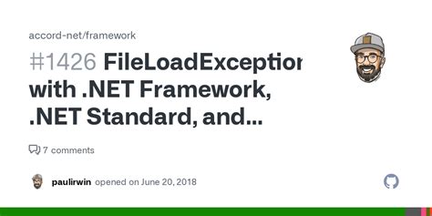 fileloadexception with framework standard and accord