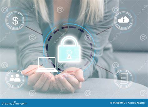 Data Security System Shield Protection Verification Stock Image Image Of Protect Business