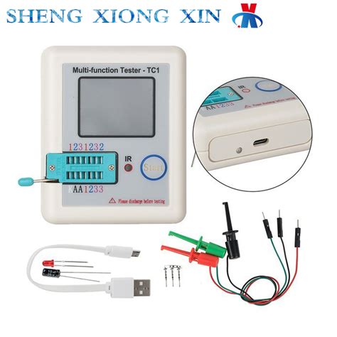 1pcs LCR TC Multi Meter Transistor Tester Plastic Diode Triode Capacitor Resistor Test Meter